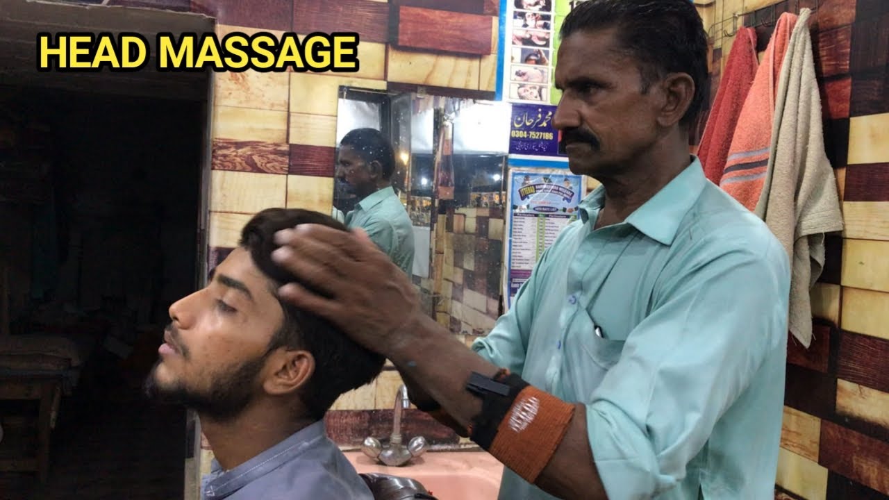 ASMR BARBER HEAD & BACK MASSAGE SLEEP | PAKISTANI BARBER SHOP MASSAGE ...