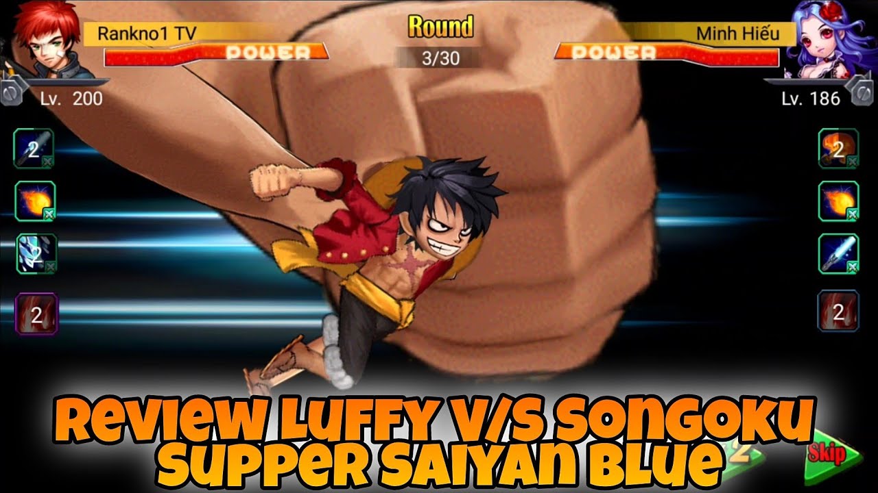 Monkey D Luffy Biến Hình Đánh Nhau 300 Hiệp Với Songoku Supper Saiyan ...