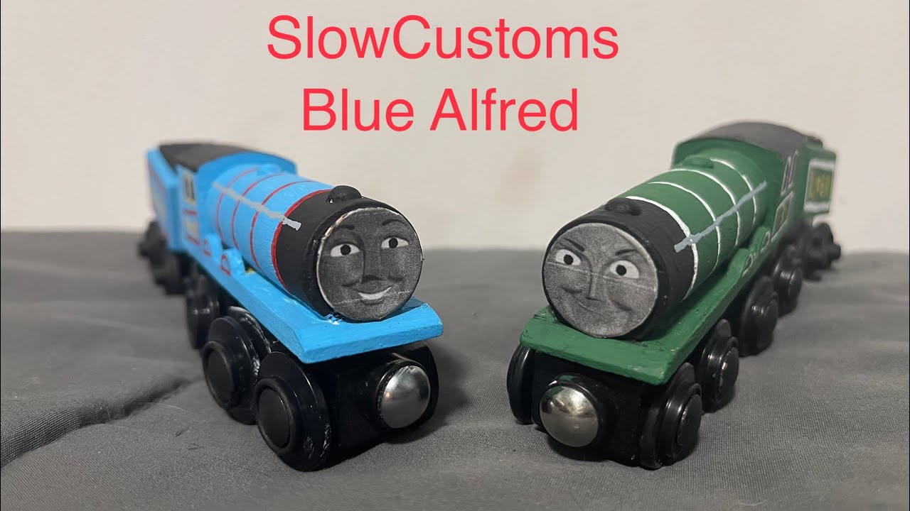 SlowCustoms: Blue Alfred + up dated green Alfred - YouTube