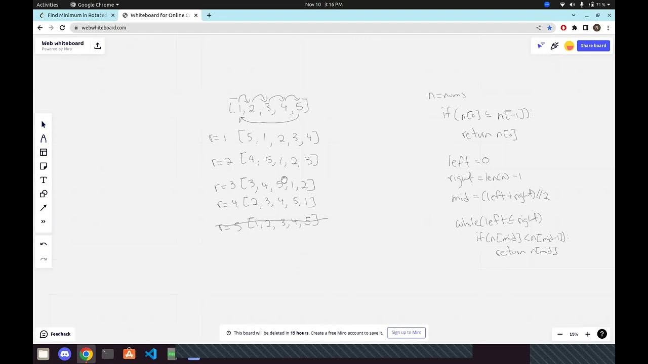 Blind 75 - Find Minimum in Rotated Sorted Array - YouTube