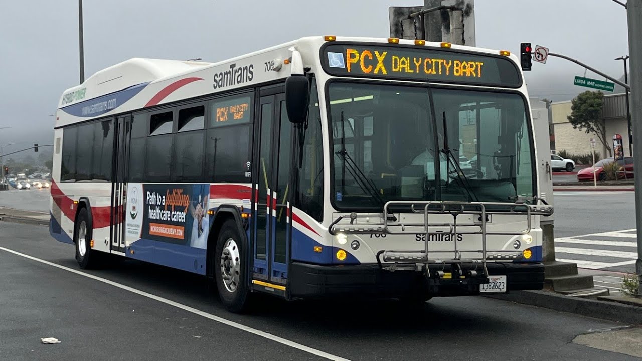 SamTrans 2013 Gillig BRT HEV 40' #706 on Route PCX (Sponsored by ...
