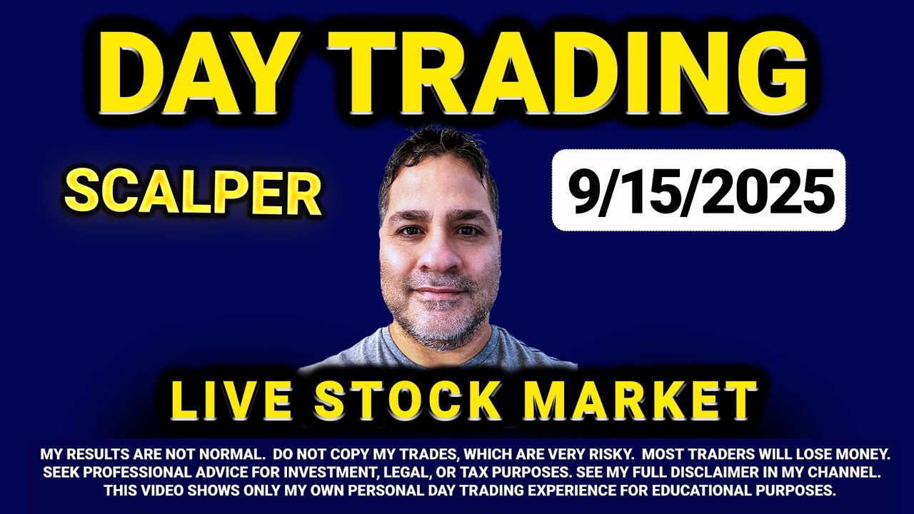 Day Trading Live Stream 9/15/2025 - YouTube