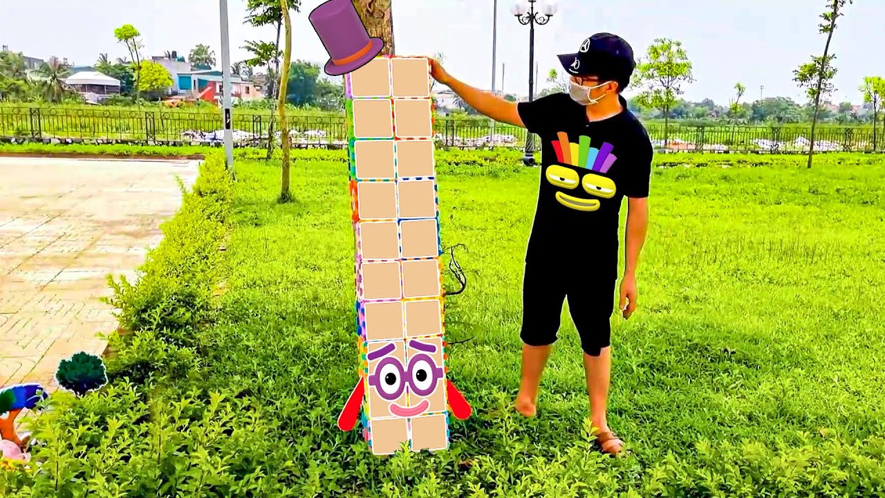 Looking Numberblocks 20 Super Giant - DIY Numberblocks 20 by 64 pieces ...
