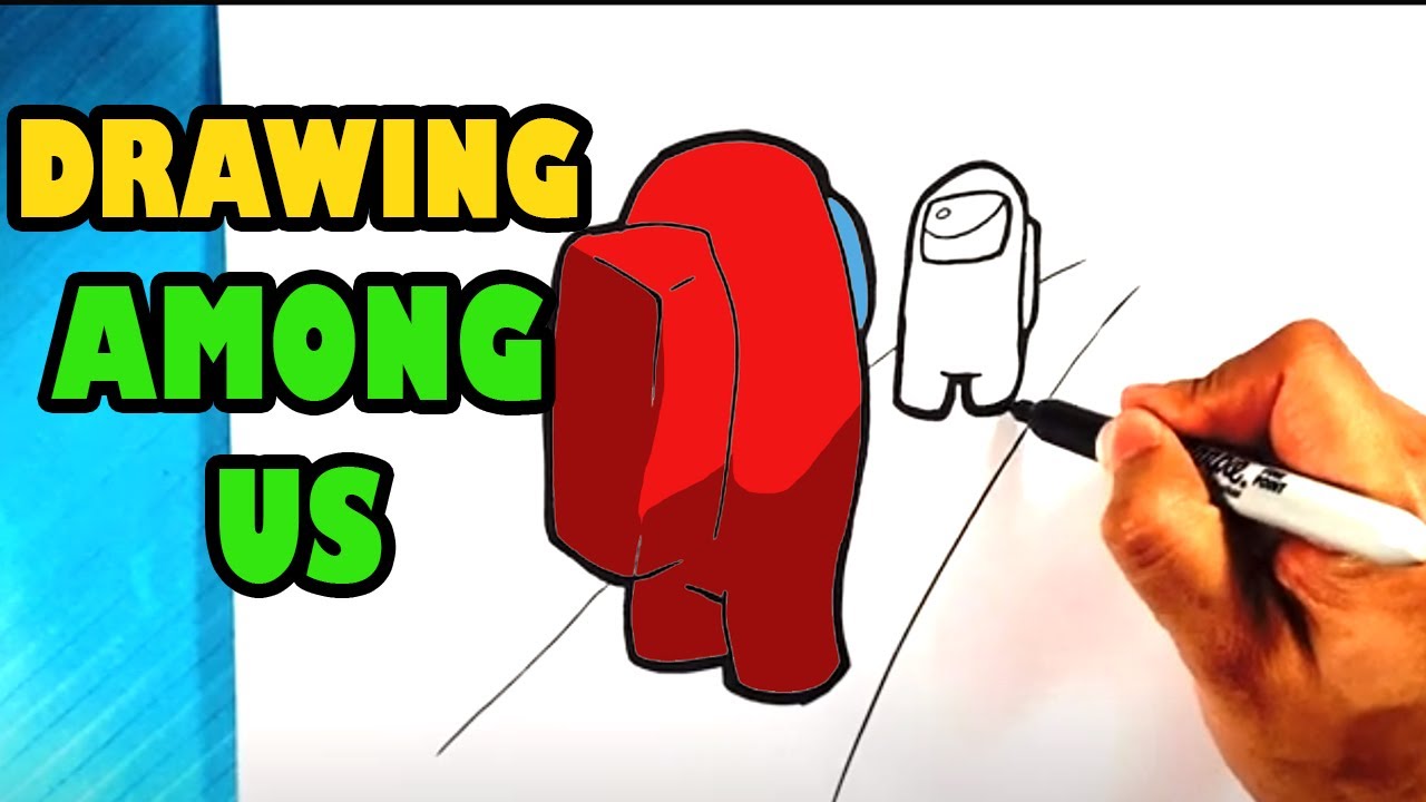 AMAZING How to Draw AMONG US - Standoff Scene - YouTube