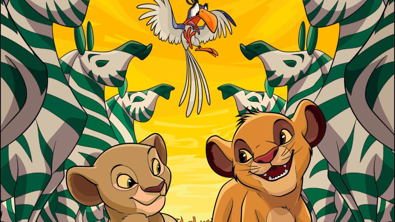 The Lion King Simba with friends (Happy color) color by number - YouTube