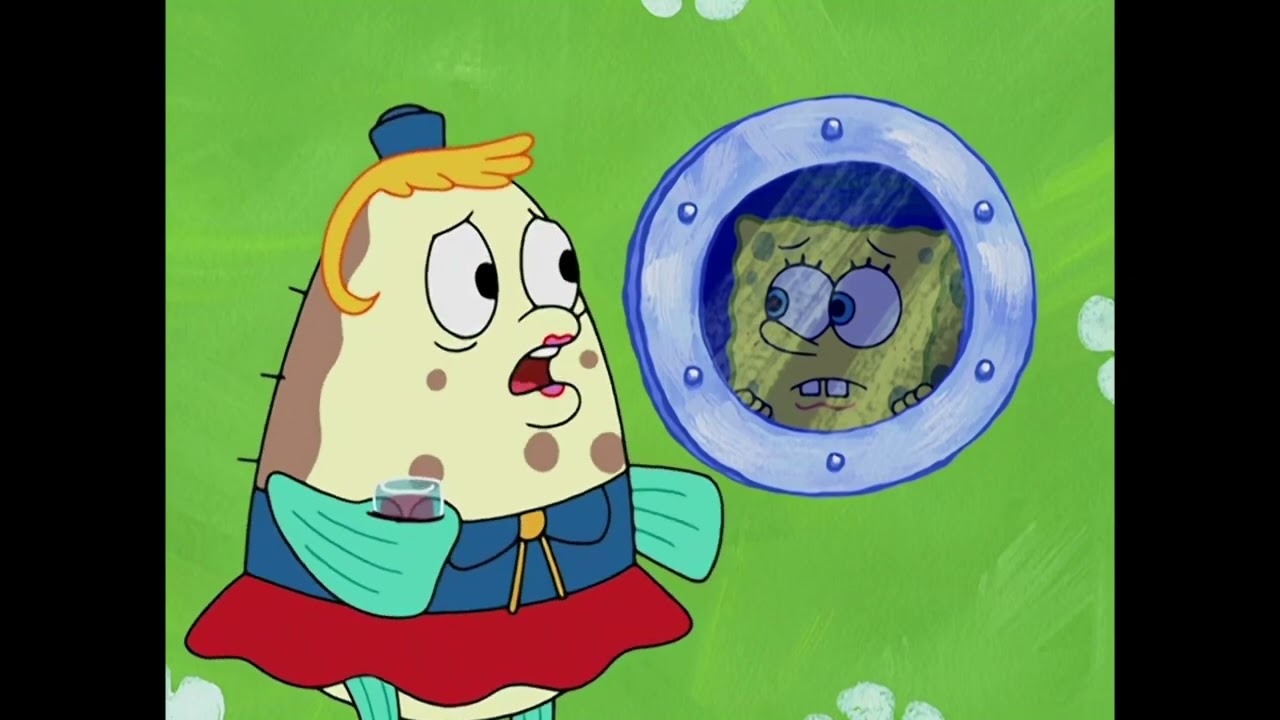 Puff Mama is Scared of SpongeBob on Window for 10 Hours - YouTube