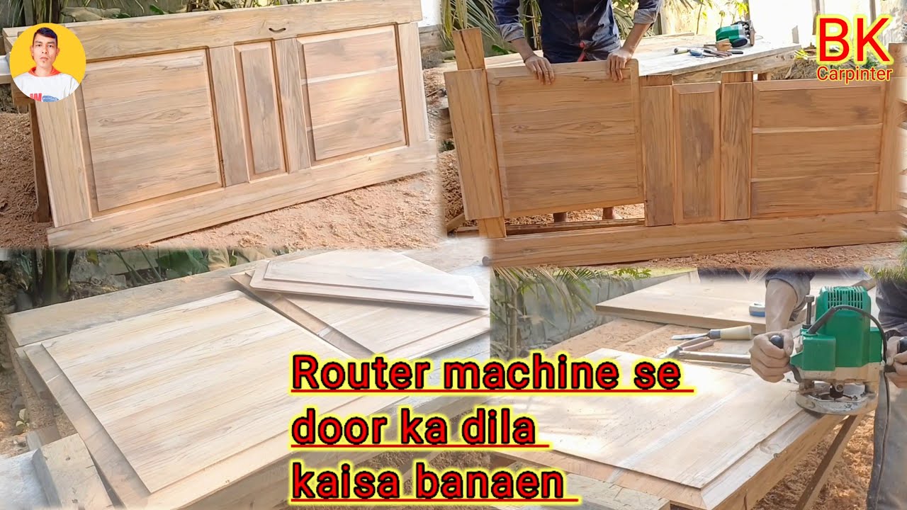 How to make a door filling panel by using router machine //Router ...