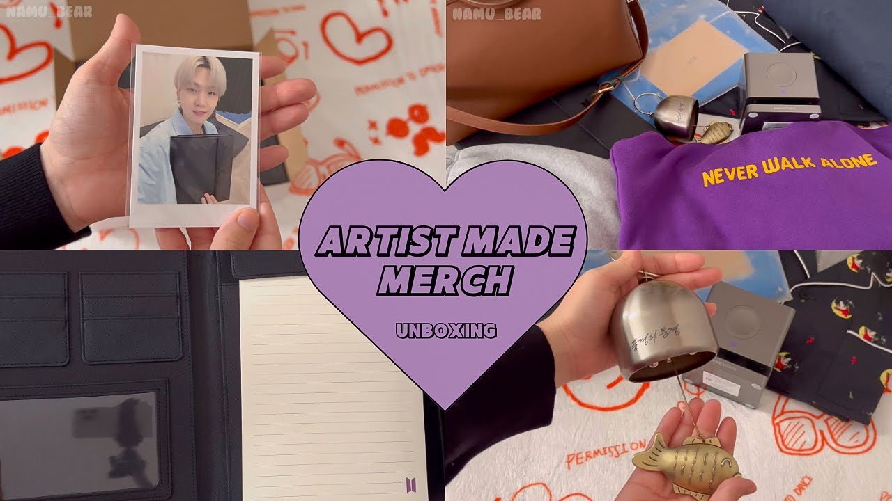📷 [BTS UNBOXING] All 9 of my Artist-Made merch! 💜 - YouTube
