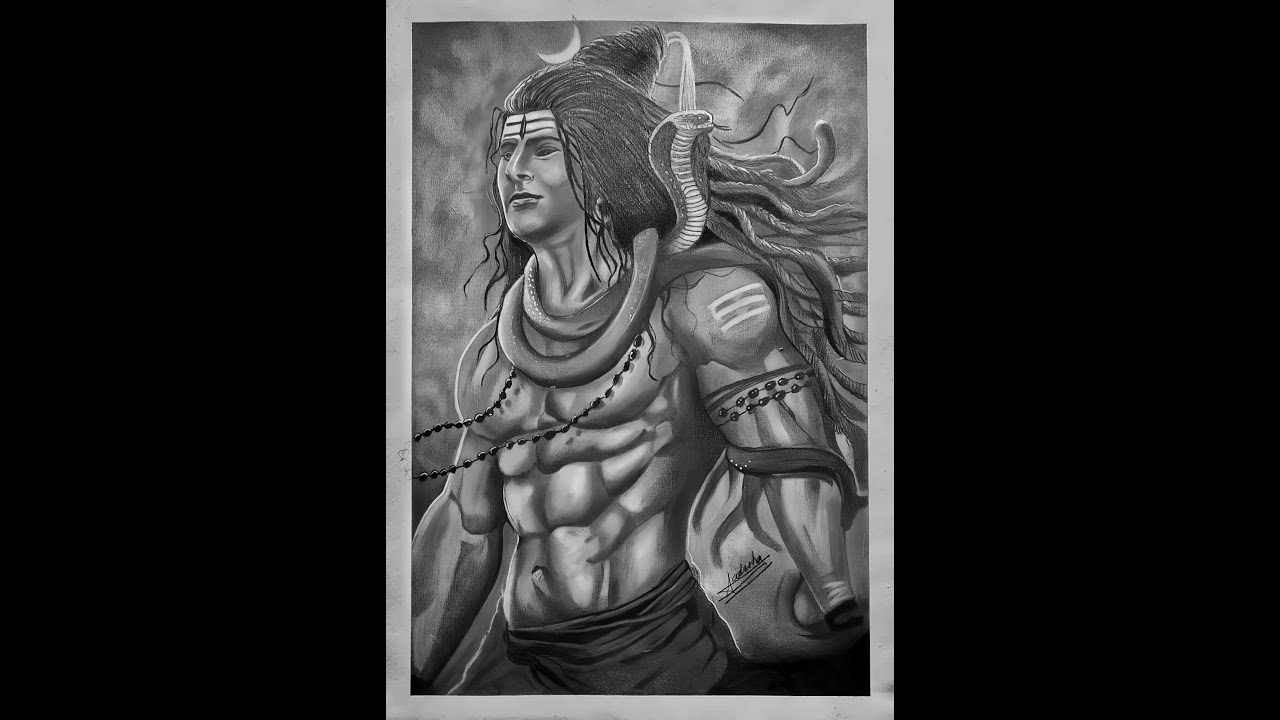 How to draw Mahadev ️ ️ || Part 2 - YouTube
