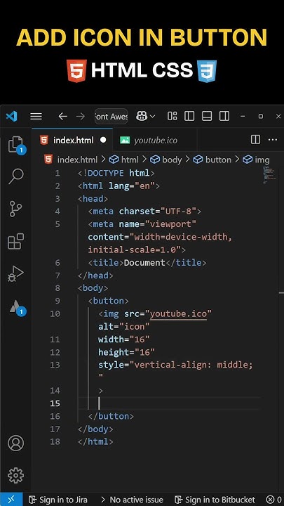 How To Add Icon in Button HTML CSS - YouTube