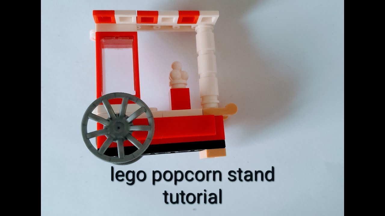 Lego popcorn stand tutorial - YouTube