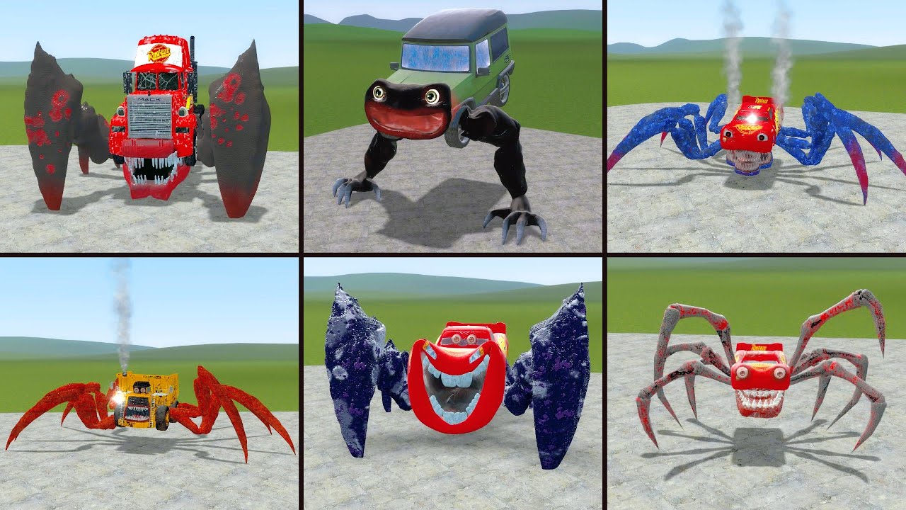 New MC QUEEN EATER vs CAR EATER, CAR CARTOON HEAD in GMOD - YouTube