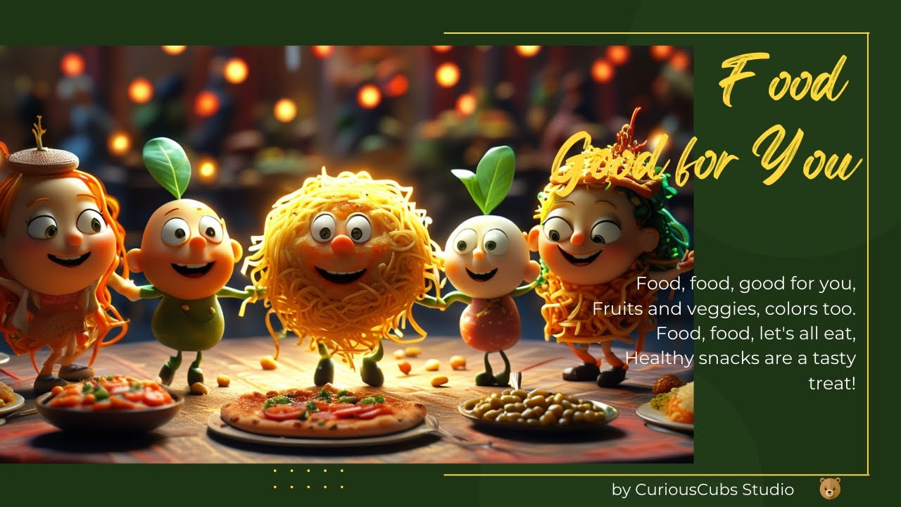 Food Good for You | kids song | kids sing-along song | kids animation ...