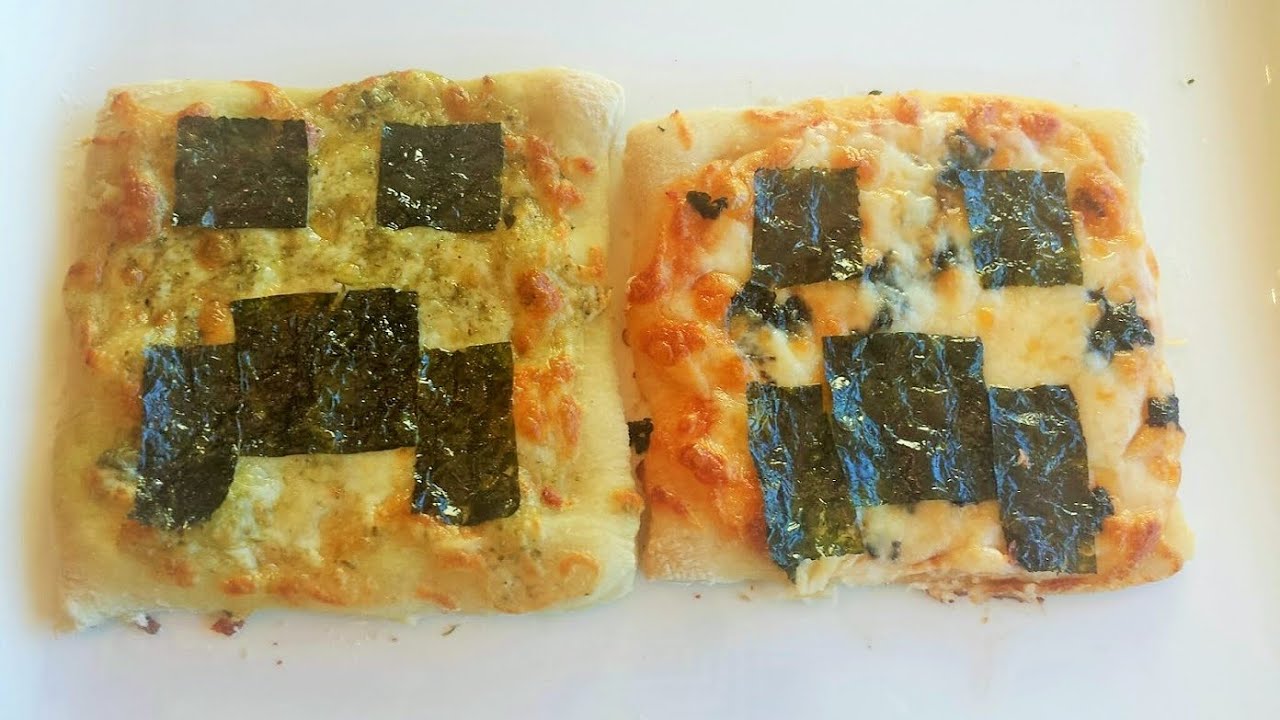 💖 Two Types Of Minecraft Creeper Recipe Pizza In Honor Of Stampy - YouTube