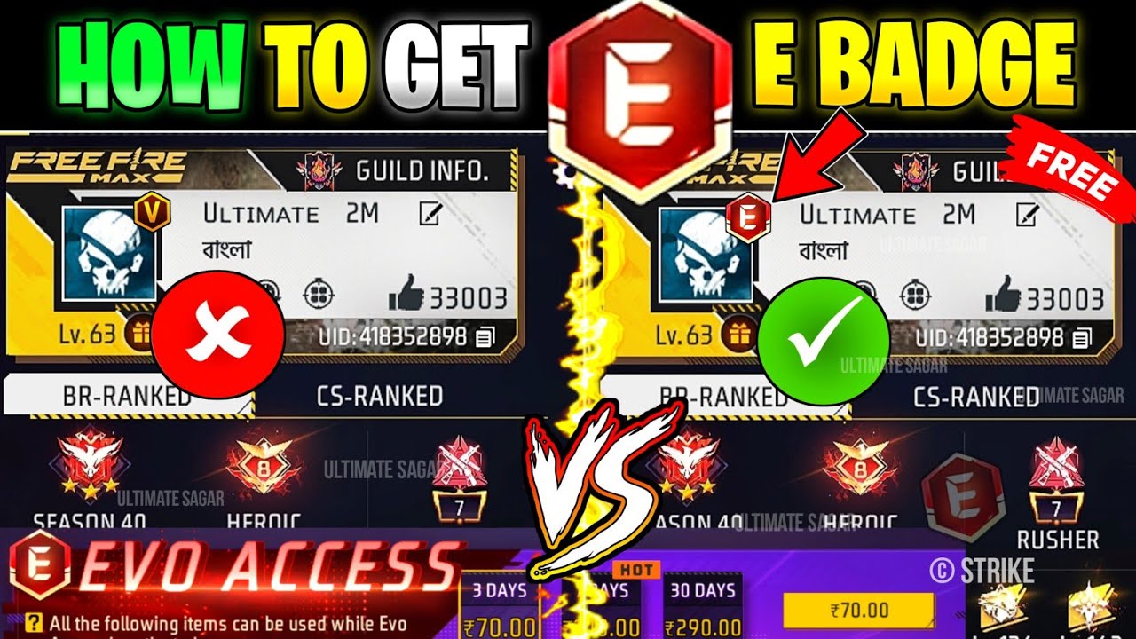 How To Get E Badge In Free Fire || E Badge Kaise Milega || How To Get ...