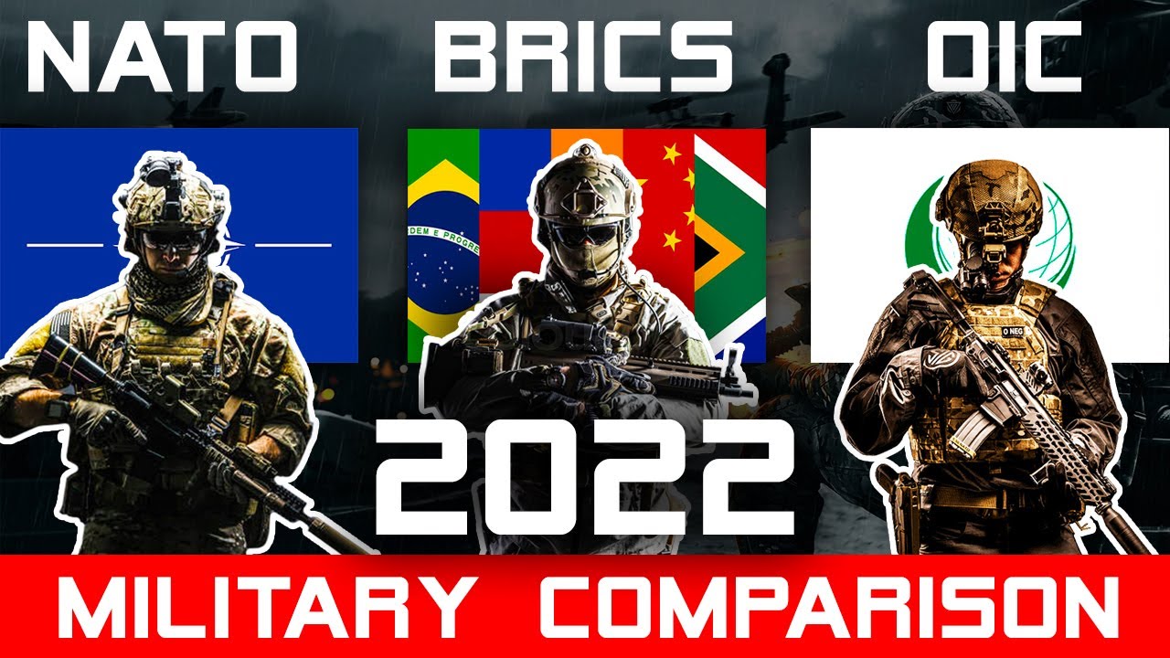 NATO vs BRICS vs OIC Military Power Comparison 2022 - YouTube