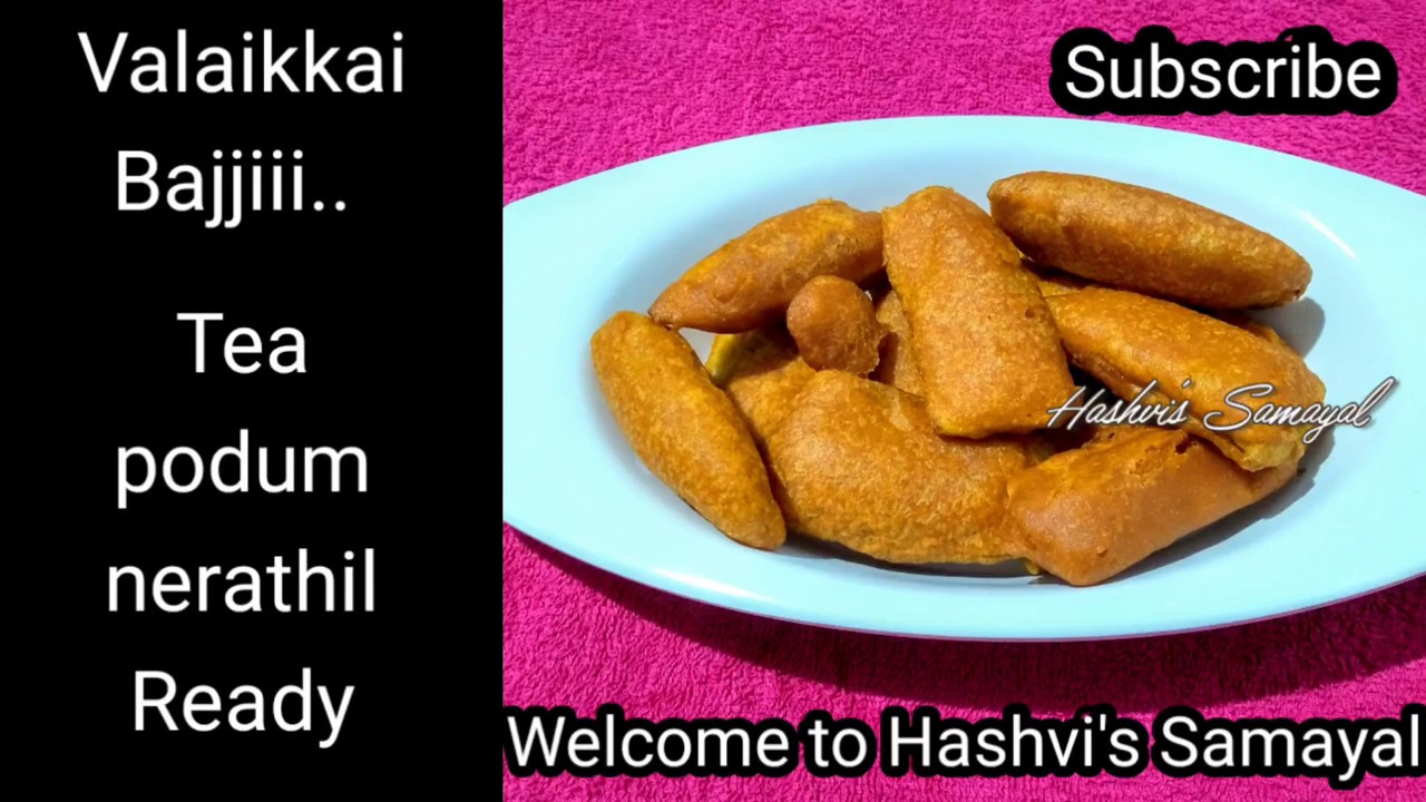 Valaikkai Bajjiii..| How to make Banana Bajji | Hashvi's Samayal - YouTube