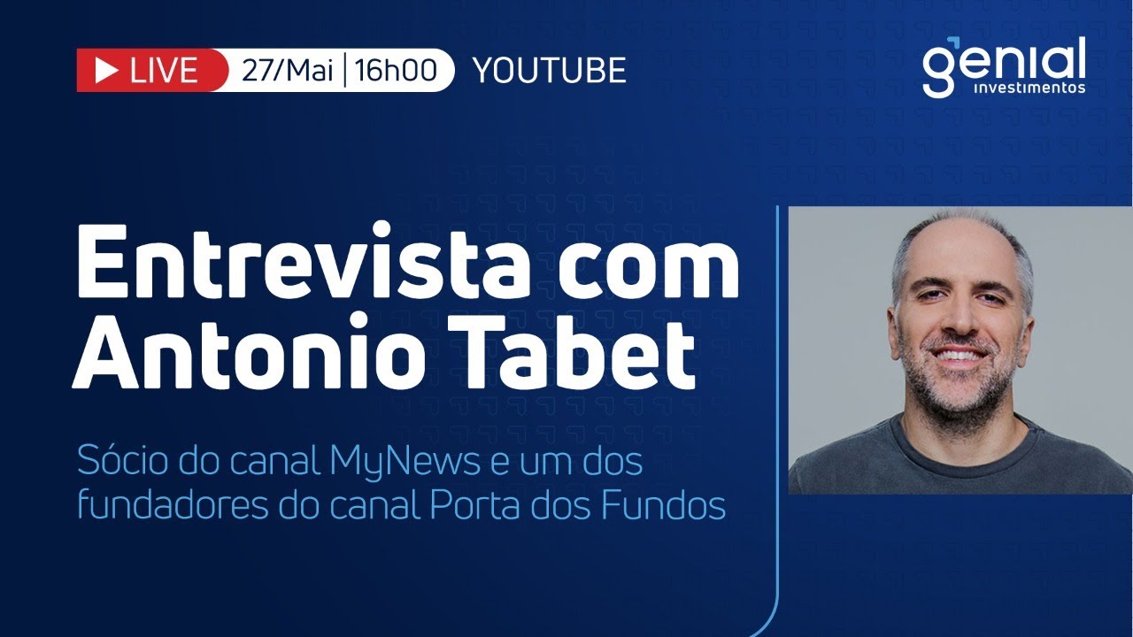 🔴 Live | Entrevista com Antonio Tabet - YouTube