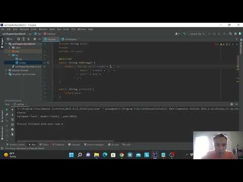 JAVA Car Class (chapter 4) - YouTube