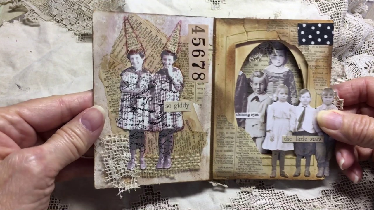 A 3.75 x 4.50 Mini Vintage Album - YouTube