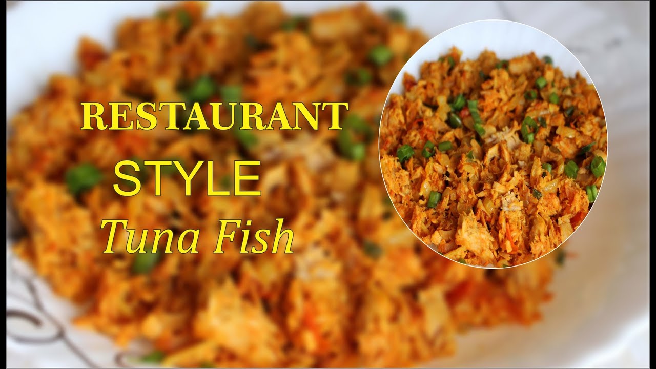 Restaurant style Tuna Fish Masala - Tinned Tuna dry Fry - Easy tuna ...