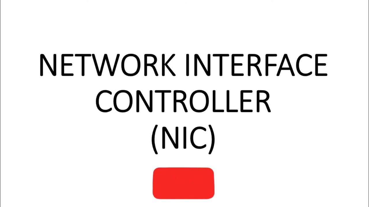 PPT on network interface controller NIC - YouTube