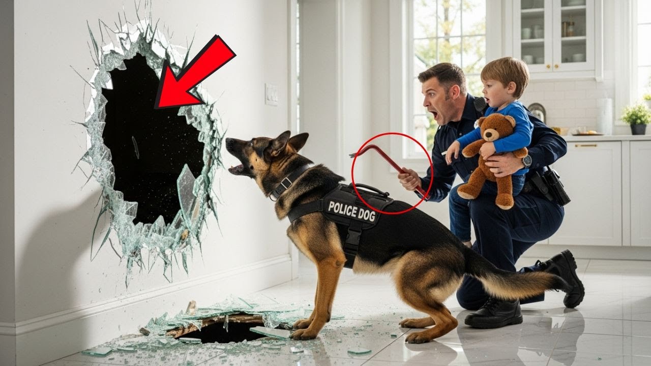 Police Dog Uncovers Secret Room Behind Mirror — What He Found Solved a ...
