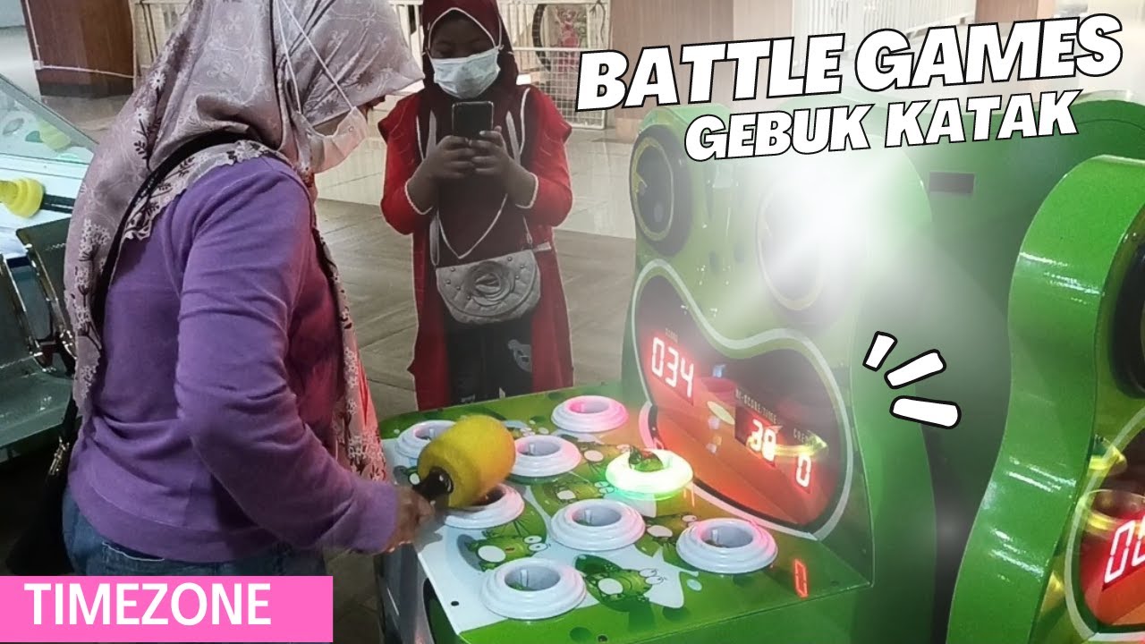 Bermain di TIMEZONE, keseruan Battle game Gebuk KATAK #timezone # ...