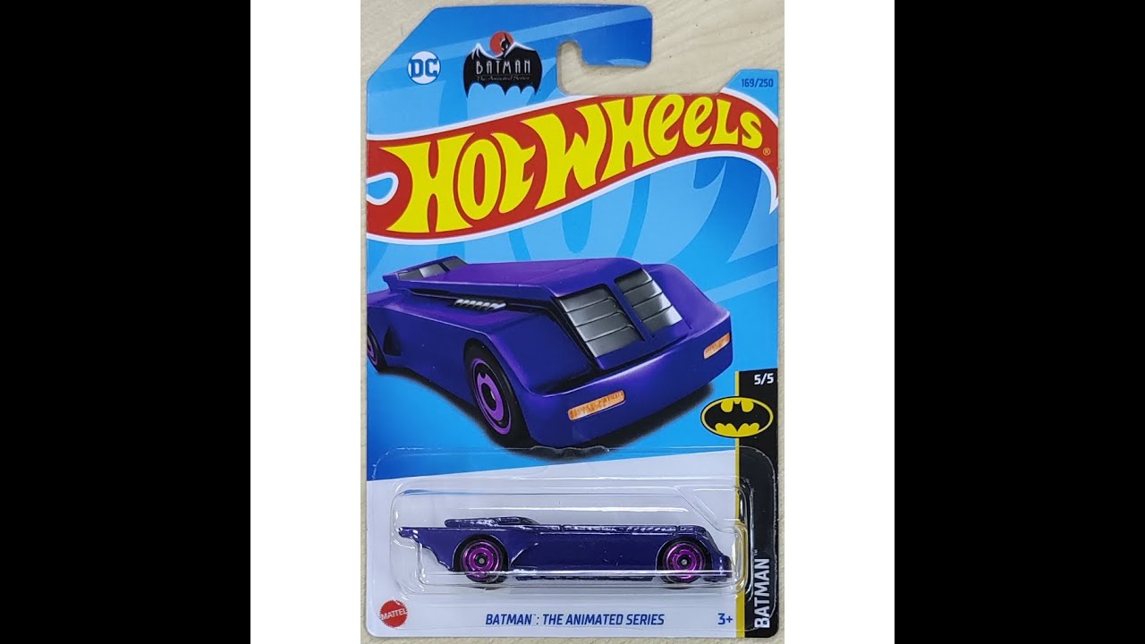 Hotwheels Batman The Animated Series Batmobile - Royal Purple - YouTube