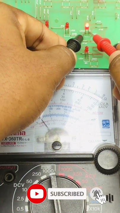 DIY LED bulb tester with analog multimeter #ledbulb #shorts - YouTube