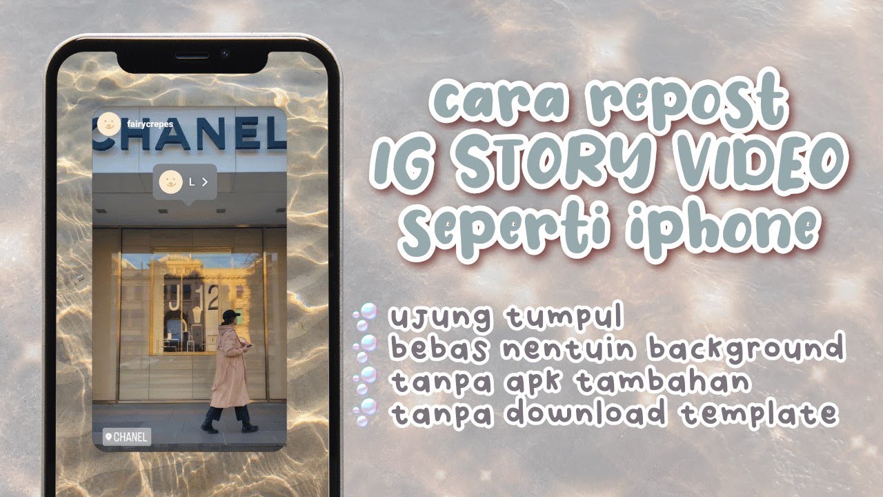 CARA REPOST VIDEO INSTAGRAM STORY ANDROID MENJADI SEPERTI IPHONE (TANPA ...