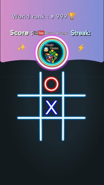 X vs O / Champion #xogame #game X and O winning tricks #games #champion ...