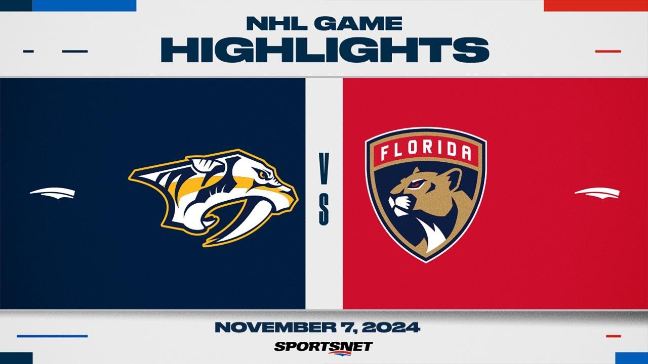NHL Highlights | Predators vs. Panthers - November 7, 2024 - YouTube