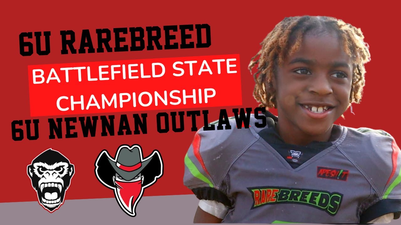 6U RAREBREED VS 6U NEWNAN OUTLAWS BATTLEFIELD STATE CHAMPIONSHIP YouTube