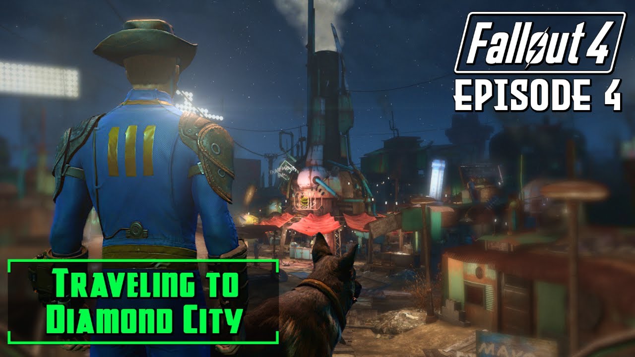 Let's Play Fallout 4 | EP4, Traveling to Diamond City - YouTube