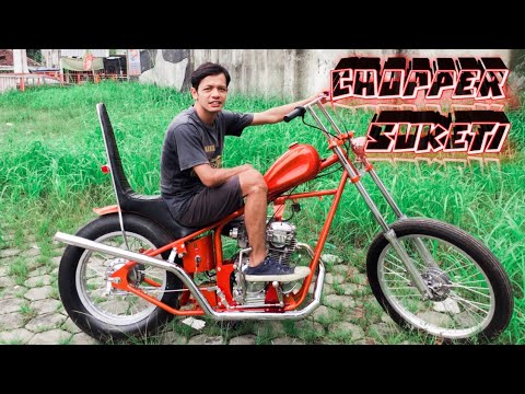 SKINNY CHOPPER YAMAHA SCORPIO - YouTube