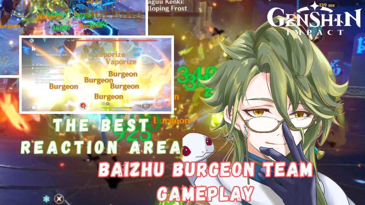 C0 Baizhu Burgeon Team - Baizhu Gameplay | Genshin Impact Spiral abyss ...