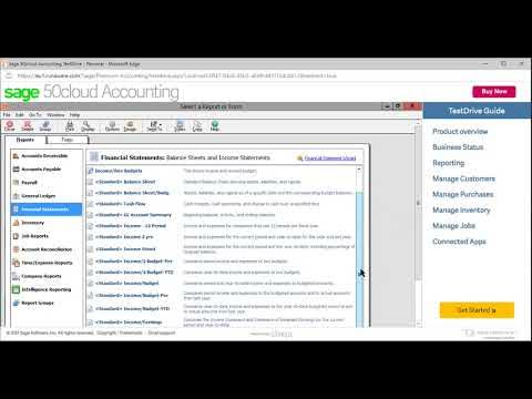 Online Sage 50 Training Section - YouTube