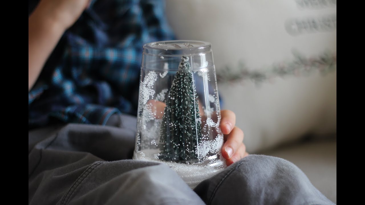 Snowy Tree Craft - YouTube