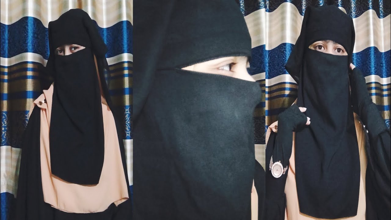 Double Part Hijab/Niqab Tutorial /Requested Niqab Tutorial /Full Body ...