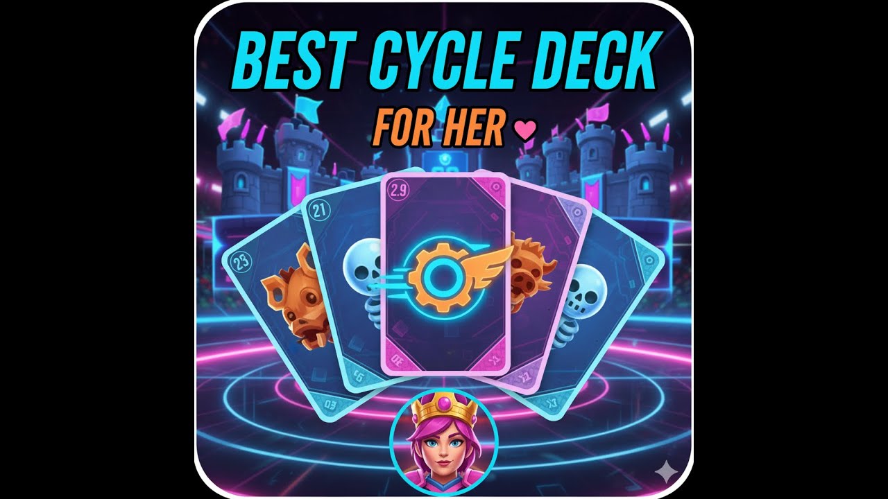 Best cycle deck for her #clashroyale #gaming - YouTube
