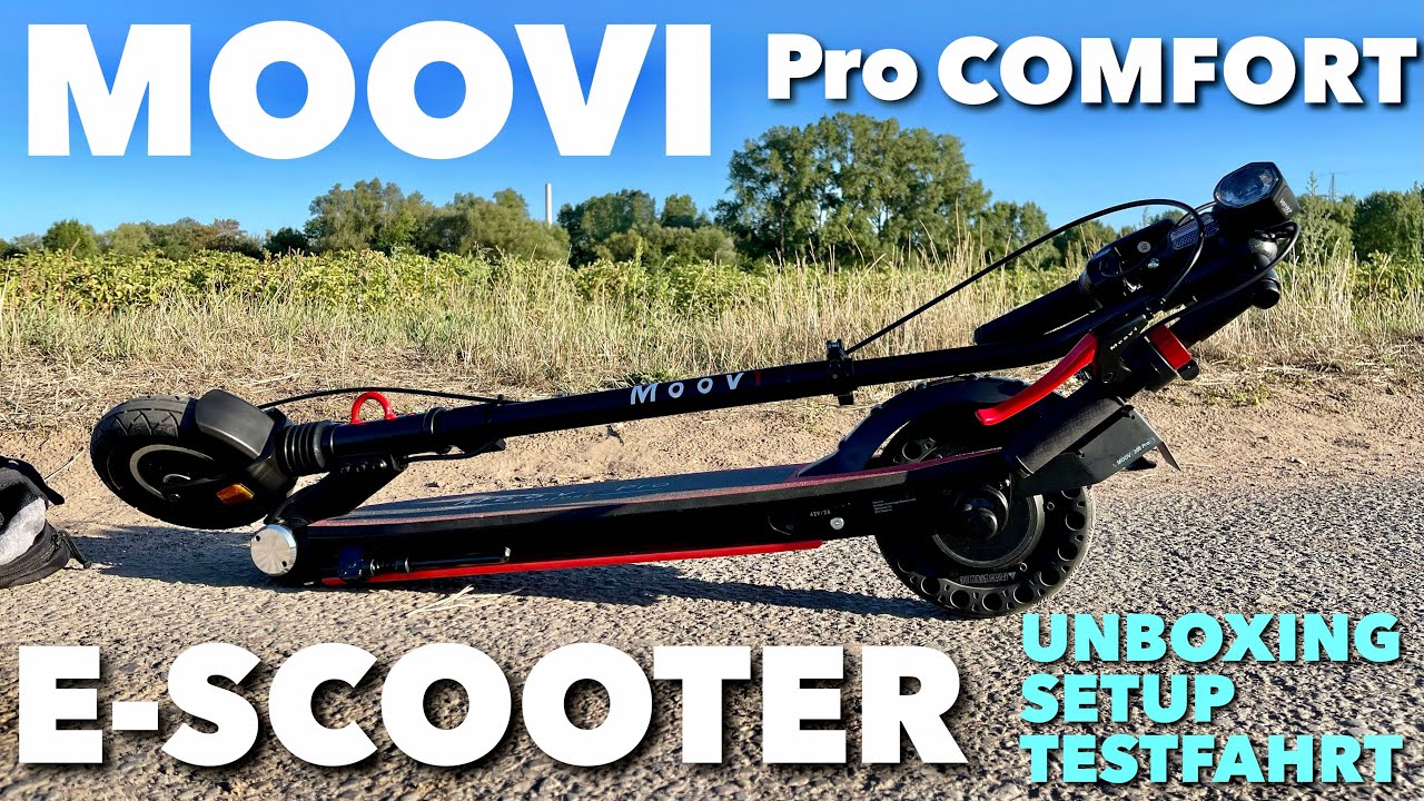 Moovi Pro Comfort E-Scooter - Unboxing, Setup & 1. Probefahrt - 2 ...