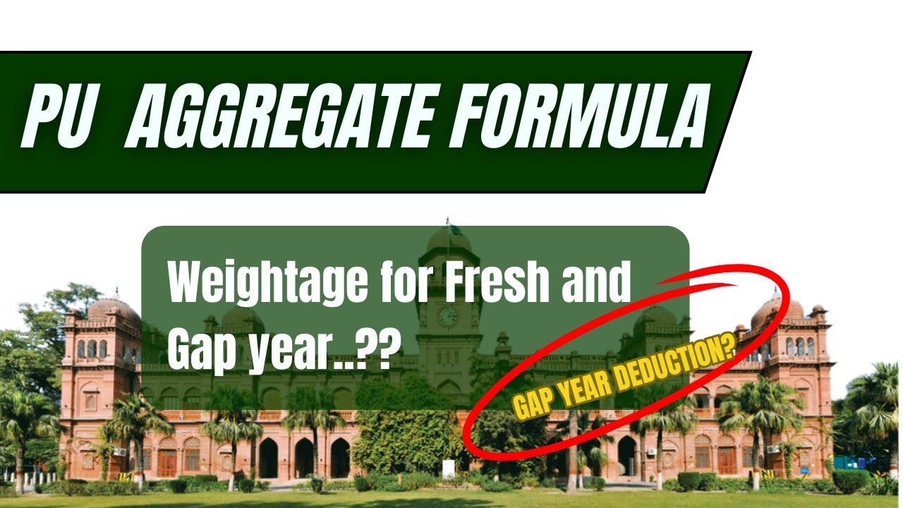 How to Calculate Punjab University Aggregate I Pu Merit Formula 2025 I ...