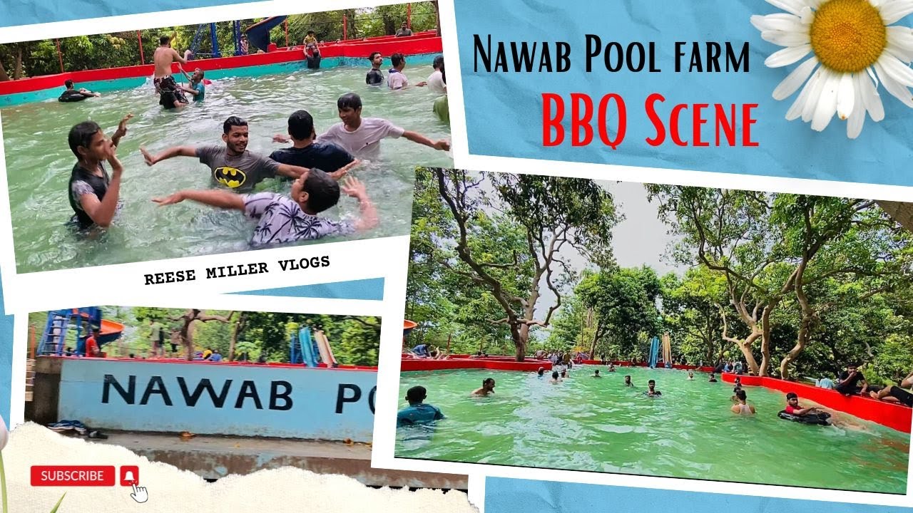 Tube Well Water Pool k Mazay BBQ k Sath 😍🥳| Nawab Pool Farm | Swimming ...