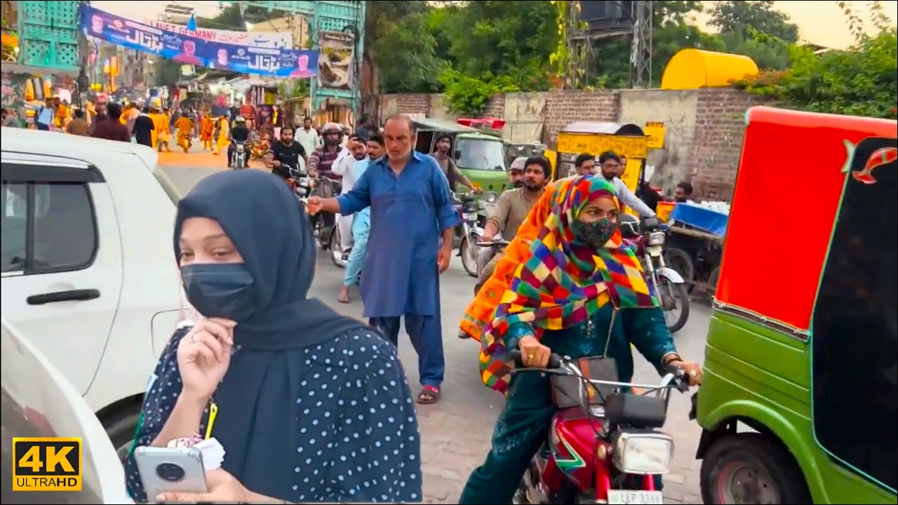 Walking Tour of Lahore's Popular Streets in Extreme Heat | Real Street ...