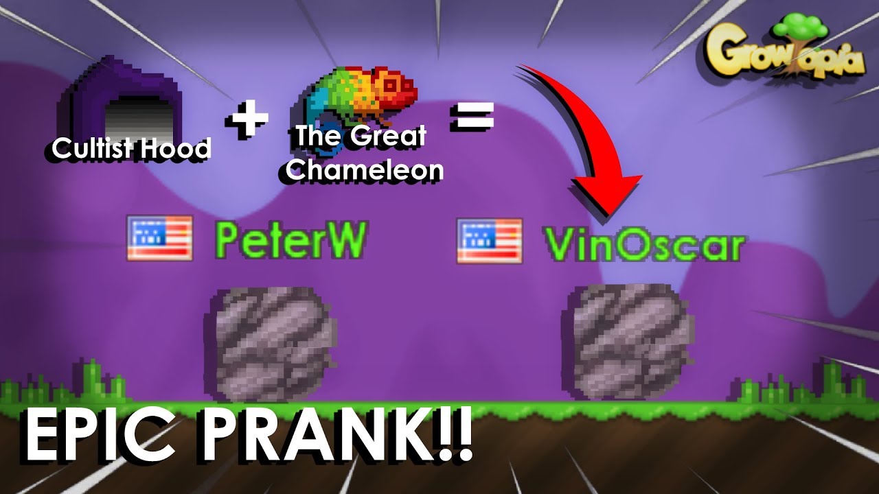 I DO Chameleon PRANK in Growtopia ft.PeterW | GROWTOPIA!!! - YouTube