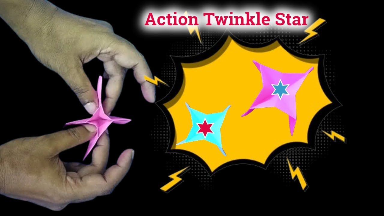 Action Origami Twinkle Star Easy Making 🤗 🤗 - YouTube