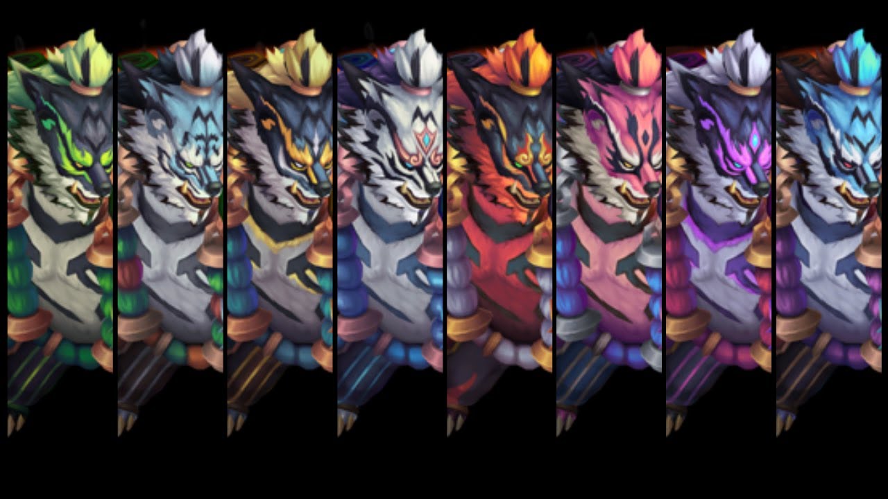 All Inkshadow Volibear Chromas - League of Legends - YouTube