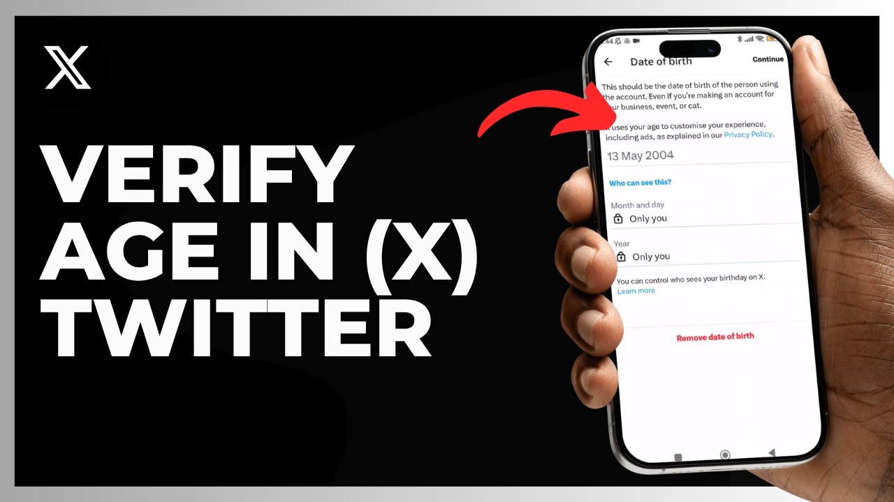HOW TO VERIFY AGE IN X TWITTER - YouTube