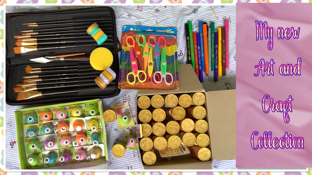 My New art and craft collection|craft haul|[DIY]|2021|latest useful ...